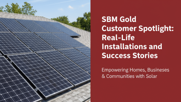SBM Gold Customer Spotlight: Real-Life Installations and Success ...