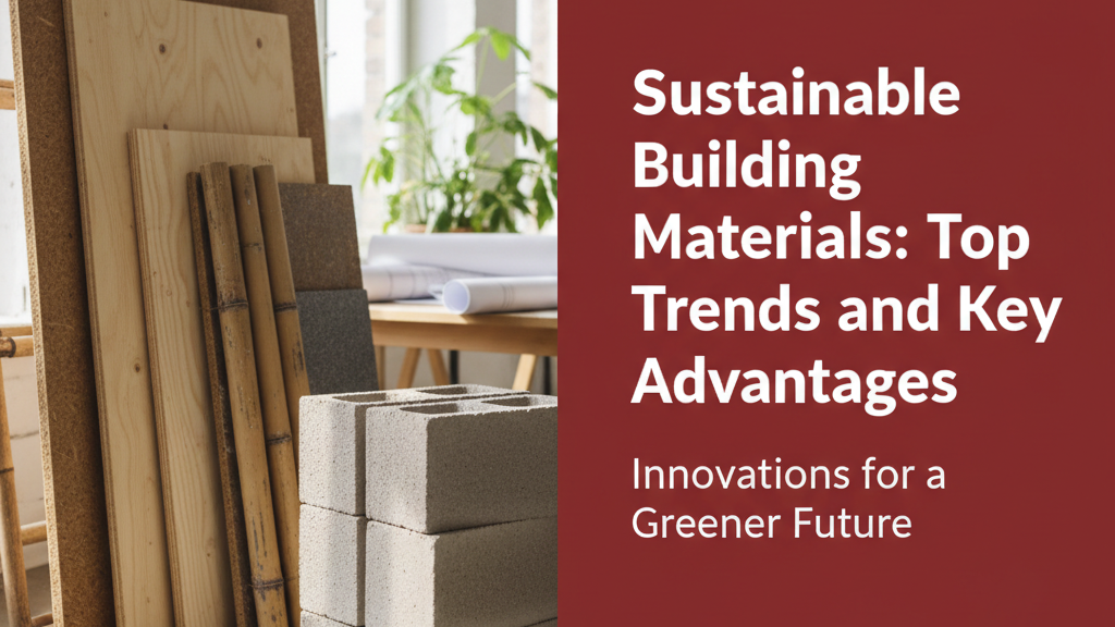 Sustainable Building Materials: Top Trends and Key Advantages - SBM Gold